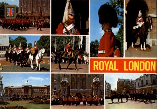 Royal London Guards London England vintage postcard t617 | eBay