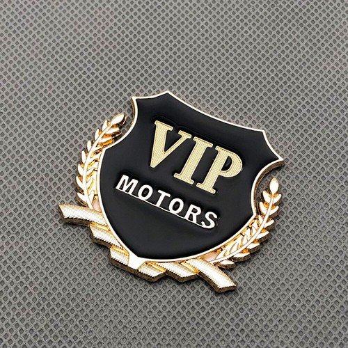 1Pcs Golden Metal Car Body Fender VIP Emblem Rear Lid Trunk Badge ...
