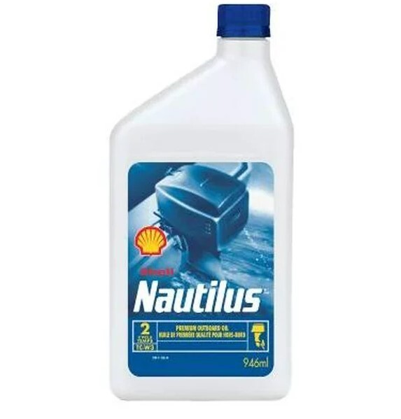 2X Shell Nautilus PREMIUM OUTBOARD, OUTBOARD OIL 2T NMMA TC-W3, Lawn ...