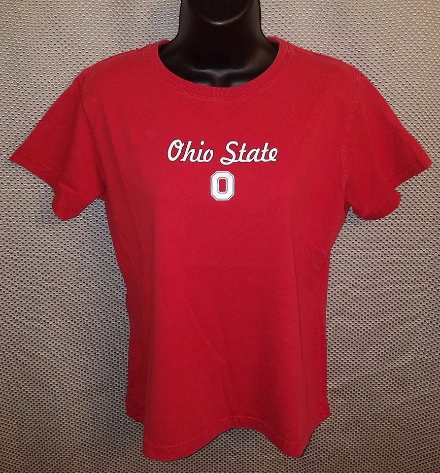 Ohio State Buckeyes Basic Scarlet Block O T-Shirt - Juniors Large | eBay