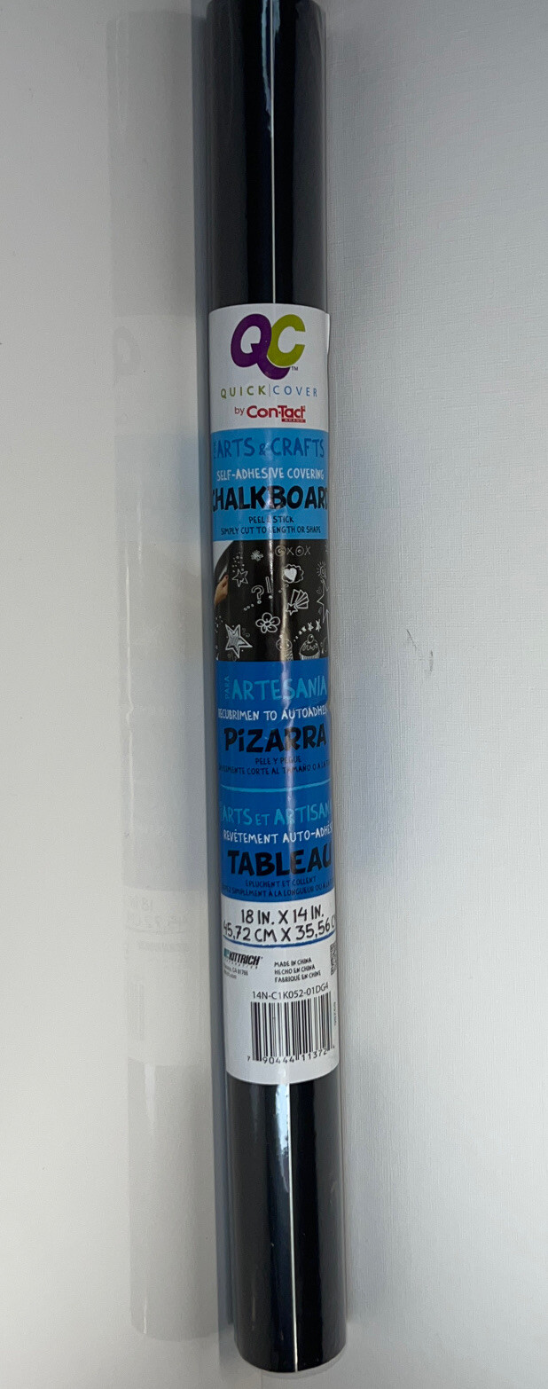 QC Quick Contact Blackboard Peel and Stick Self Adhesive Chalkboard ...