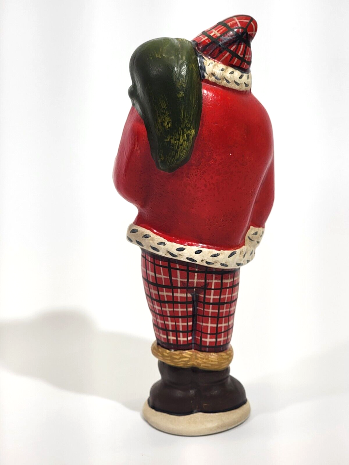Vaillancourt Folk Art 9535 Santa Claus W Walking Stick 6" Christmas ...