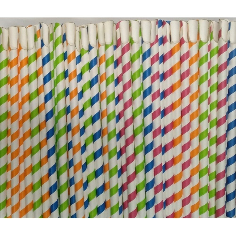 PAPER,Spoon straw,Slush,Milk shake,Smoothie Spoon straws 8x200mm ...
