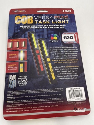 I-Zoom COB Versa Beam Task Light Work Light 4pack Ultra Bright 120 ...