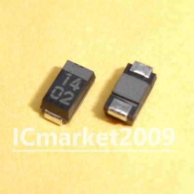 100 PCS 1SR154-400 DO-214AC SMA 1A 400V Surface Mount Rectifiers Diodes ...