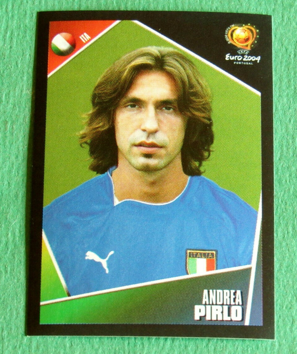 N°234 ANDREA PIRLO ITALIA ITALIE PANINI FOOTBALL UEFA EURO 2004 ...