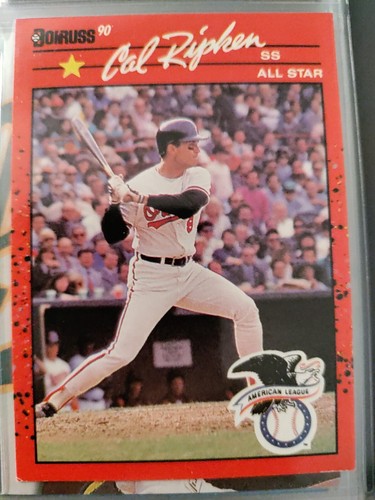 1990 Donruss CAL RIPKEN JR All Star No #676 Baltimore Orioles. Error ...