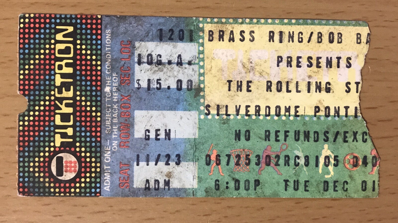 1981 ROLLING STONES / THE CLASH IGGY POP PONTIAC SILVERDOME CONCERT ...