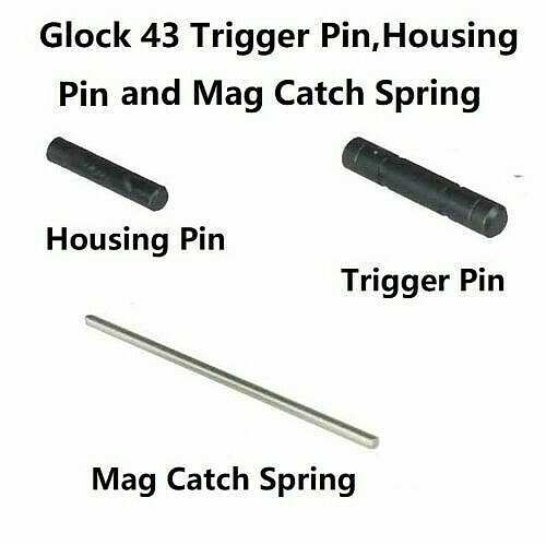 Perfect Fits Glock 43 Pin Set Inc. Housiing/Trigger & Mag Catch Spring ...