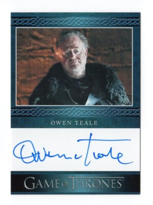 Game of Thrones Legends of the Realm Autograph Owen Teale as Ser ...