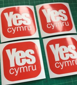 (X4)Yes Cymru Wales Stickers Welsh Independence Decals Bumper Car Van ...