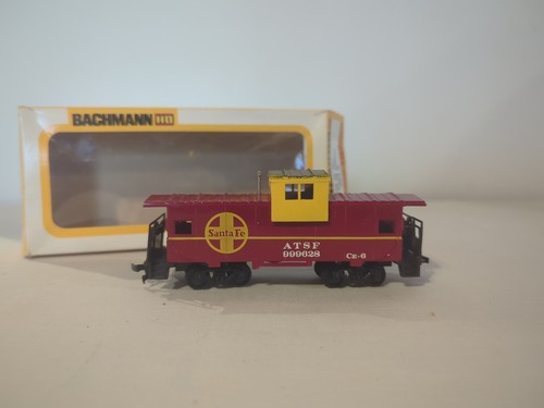 HO Scale ATSF "Santa Fe" 999628 CE-6 Wide Vision Freight Train Caboose ...