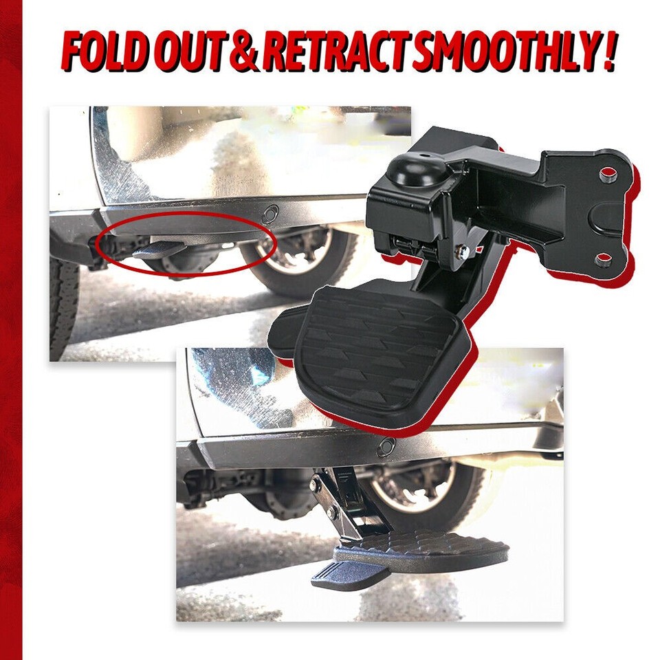 Retractable Rear Bed Step Bumper Bedstep For 2019-2024 Ram 2500 3500 ...