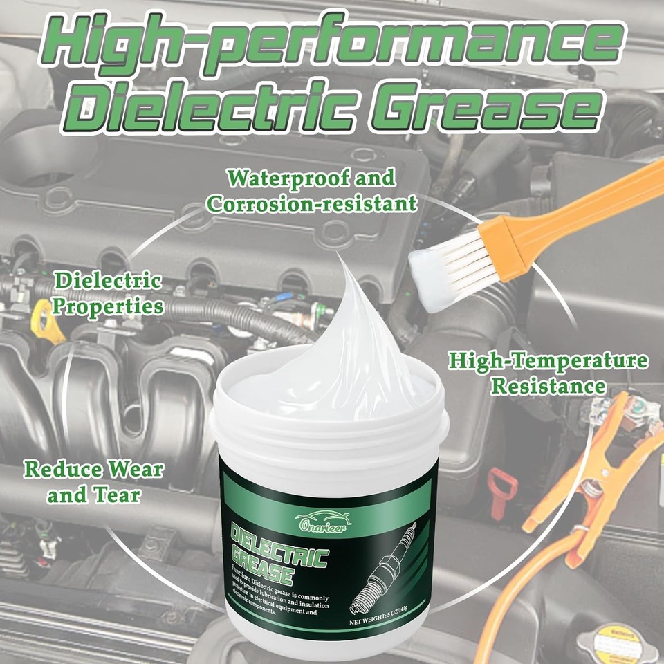 5oz Dielectric Grease for Electrical Connectors Silicone Paste for Auto ...