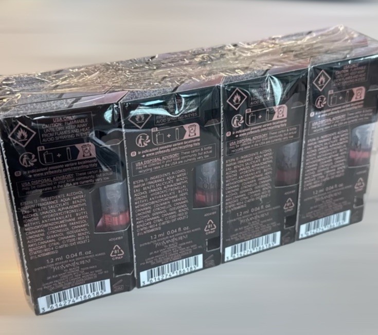 NEW YSL - Black Opium EDP GLITTER 16 Pack of Samples 16 x 1.2ml/.04oz ...