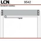 LCN 9542-36-ANCLR-RH 9542 Senior Swing Push Anclr-120v,1a, Right Hand ...
