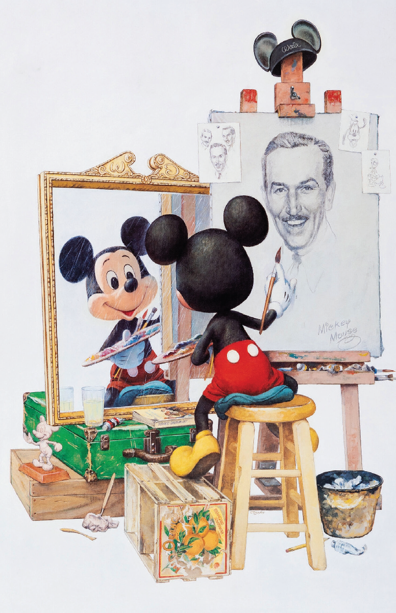 Mickey Mouse Péinteáil Walt Disney Mickey Mouse In "The Gold Rush"