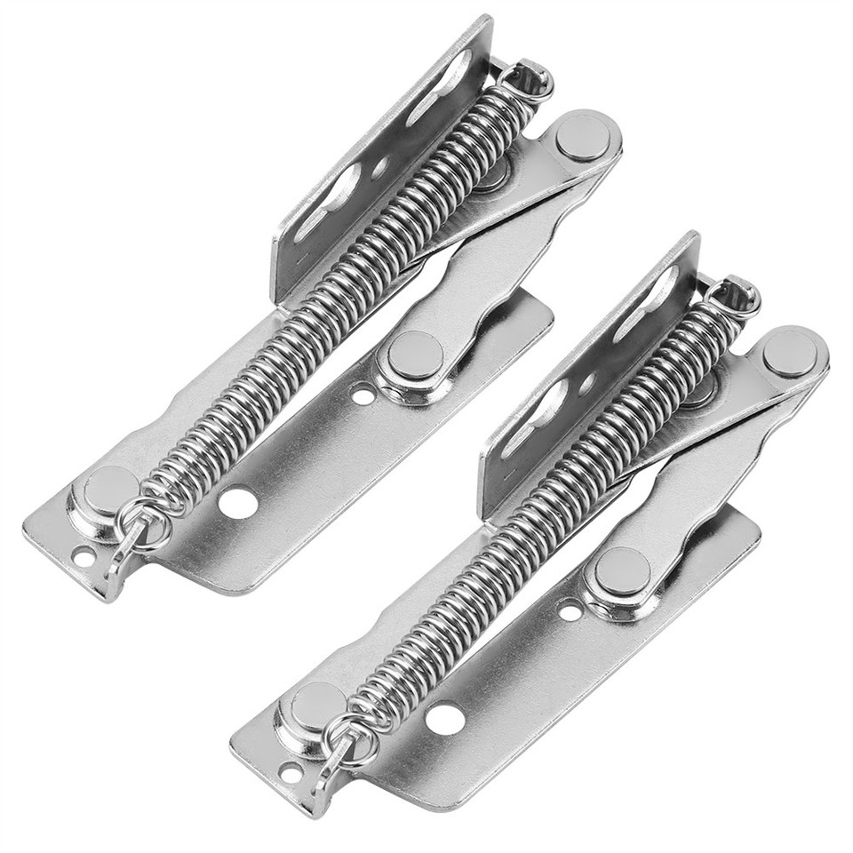2PCS Heavy Duty Spring Hinges Assisted Lift Pull Up Cabinet Cupboard ...