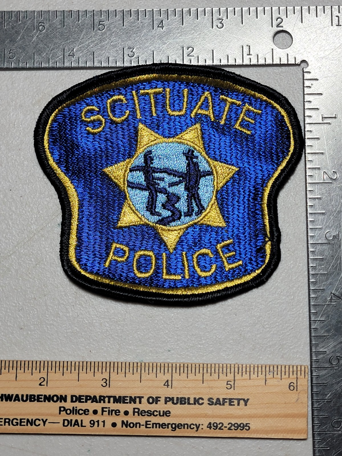 LE7 B11 Massachusetts Police patch Scituate | eBay