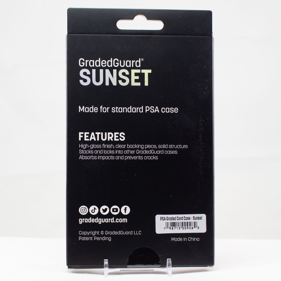 GradedGuard PSA Graded Card Case Guard Protector SUNSET Limited Edition ...