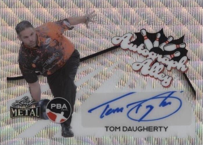 2024 Leaf Metal PBA - Autograph Alley Tom Daugherty #AA-TD1 Silver Wave ...