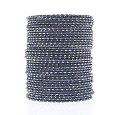 Indian Bangles, Metal Plain (dotted) Size (2x4) LIGHT GREY- 2 Hand ...