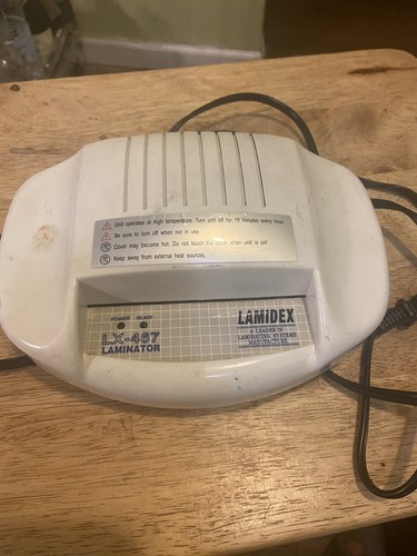Personal Laminator 4”x6” Lamidex Electric Laminator LX-467 | eBay