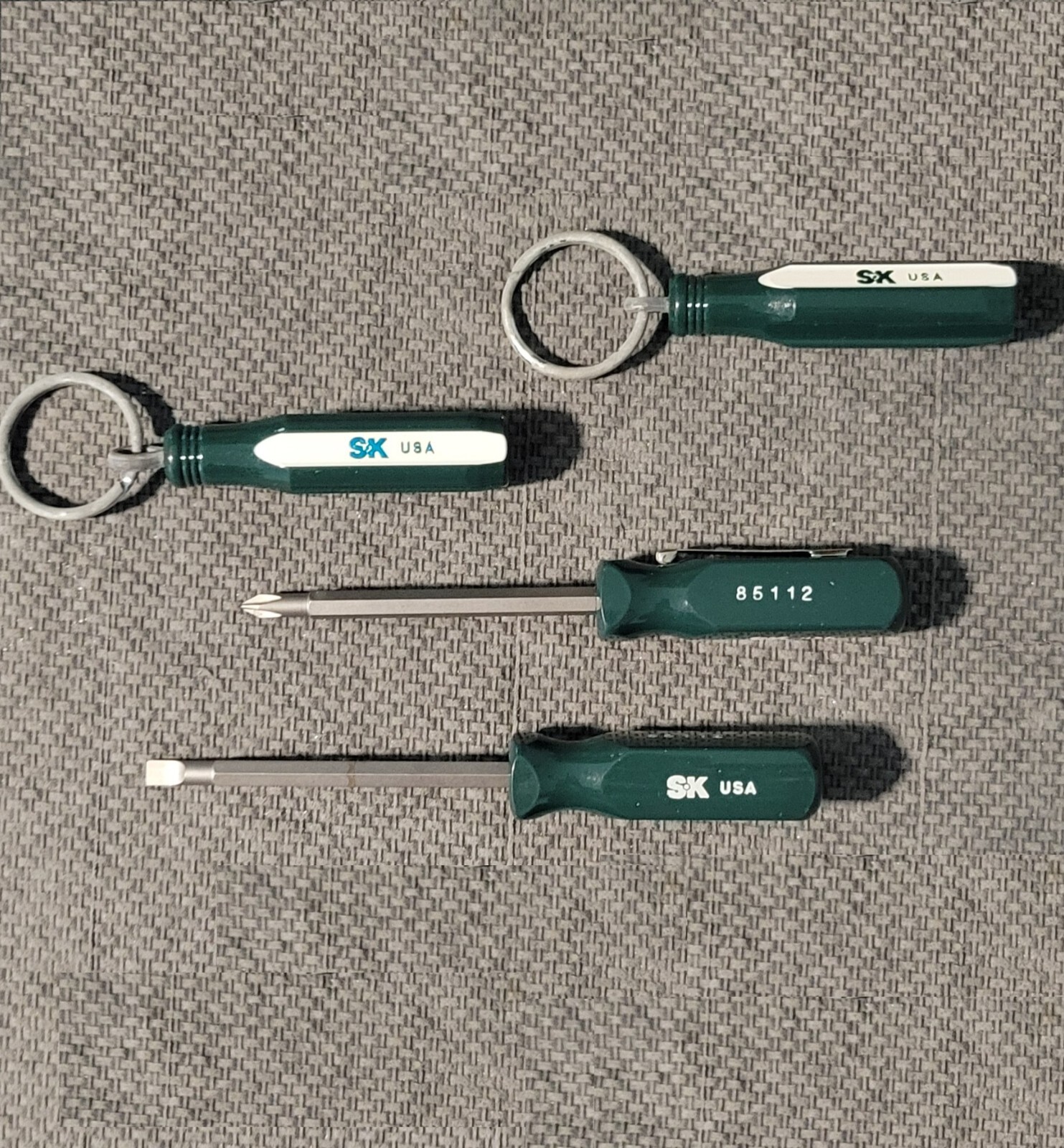 SK 85112 QC screwdrivers w/ SK keychain (2 pack kit) | eBay