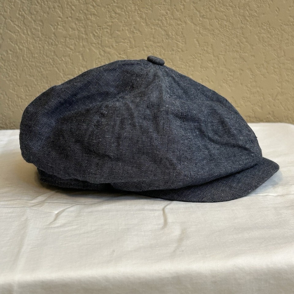 Stetson Linen Blend Newsboy Cap Gray Large Gatsby Baker Boy Hat | eBay