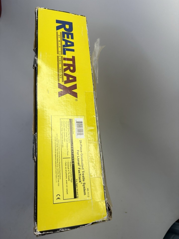 MTH RealTrax 24-Piece Graduated Trestle Set for Lionel FasTrack w/ Box ...