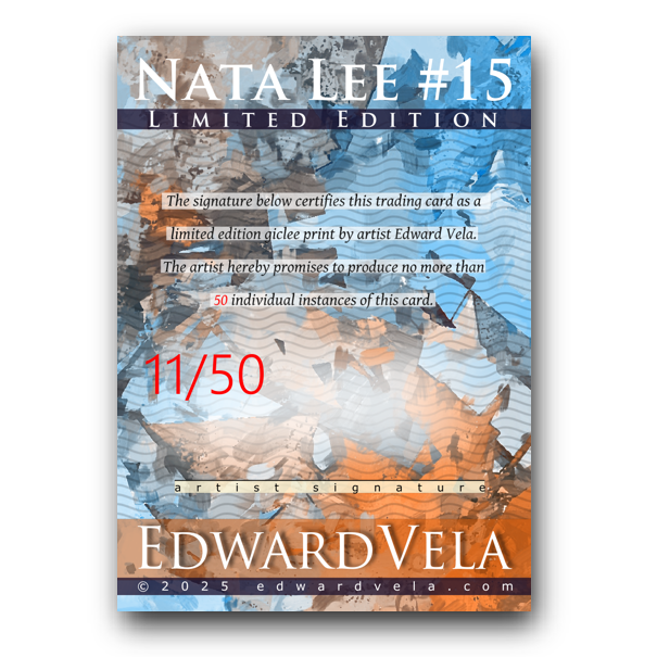 Nata Lee #15 Art Card Limited 11/50 Edward Vela Signed (Censored) | eBay