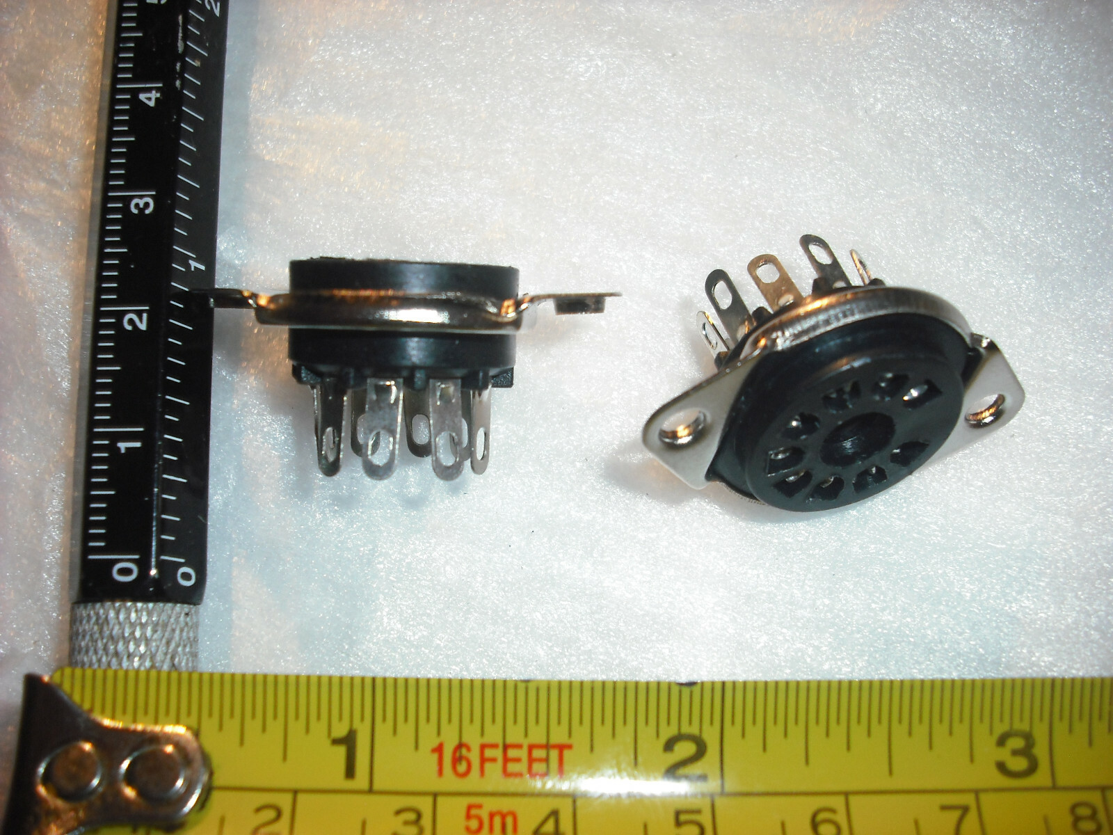 Black plastic noval 9 pin valve base tube socket preamp ECC83 12AX7 ...