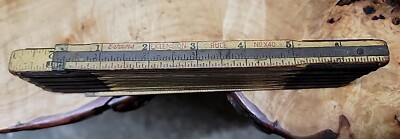Vintage Evans Extension Rule X40 Wood & Brass Folding Ruler 72 inches ...
