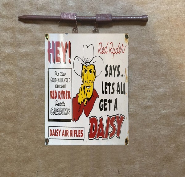 METAL O SCALE HANGING BUILDING 1:18 DAISY BB GUN STORE SIGN LAYOUT ...