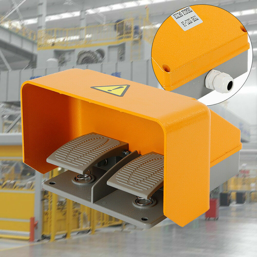 Double Extra Heavy Duty Foot Switch Guard Foot Pedal Electric NO/NC ...