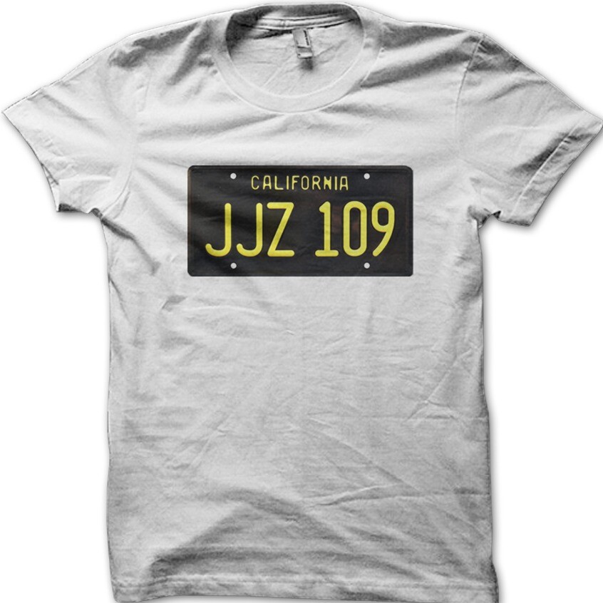 Mustang 390GT license plate JJZ109 68 bullitt cult film cotton t-shirt ...