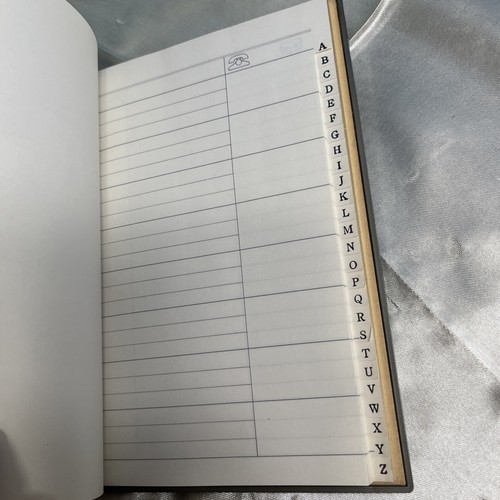 Vintage Black Lacquered Japanese Address Book with Flower Motif, RARE ...