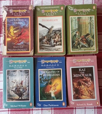 Dragonlance Heroes I & II Complete Set of 6 Weis & Hickman Lot TSR ...