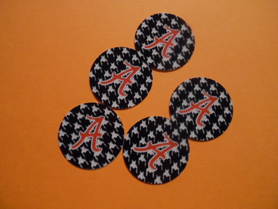 Pre Cut One Inch Bottle Cap Images HOUNDSTOOTH ALABAMA BAMA Free ...