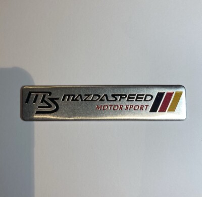 MAZDASPEED Metal Badge Emblem Silver Mazda Performance Motorsport ...