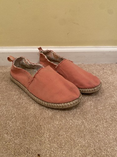 VIONIC Laguna Espadrille Flat Canvas Shoe, Terracotta Pink | eBay