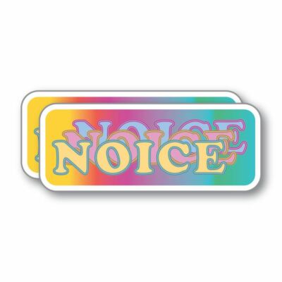 2X Noice Saying Sticker Decal Funny Hype Popular Car Silly Laptop Cool ...
