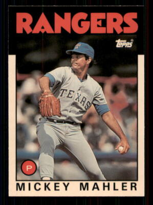 1986 Topps Traded Tiffany Mickey Mahler #68T Texas Rangers NM-MINT | eBay