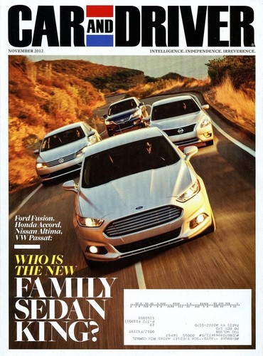 Car and Driver Magazine November 2012 BMW 3-series, Lexus LS, Porsche ...