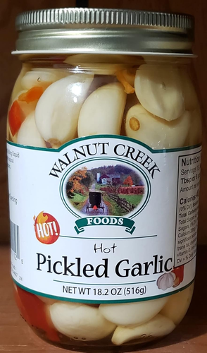 Amish Country Hot Pickled Garlic 14 Oz Jar 7445041438499| eBay