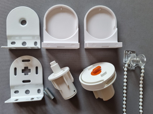 White 32mm Heavy Duty Roller Blind Control Mechanism with Chain & Child ...