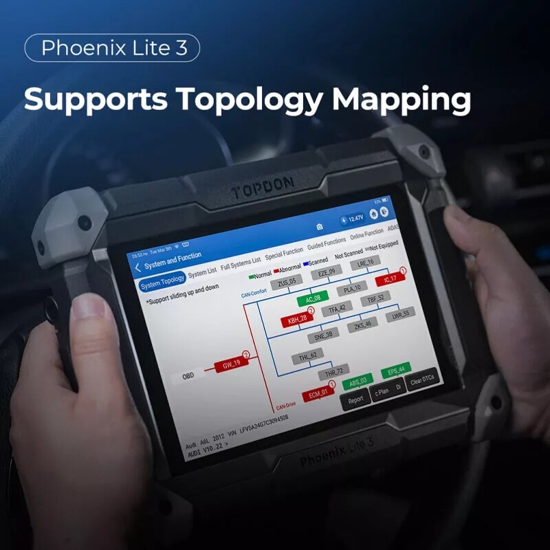 2025 TOPDON Phoenix Lite3 PRO+ ECU KEY Coding Scanner Car Diagnostic ...