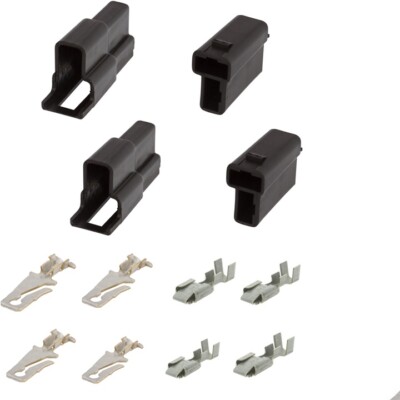 DELPHI PACKARD GM 56 SERIES TWO CONDUCTOR CONNECTOR SET 12 GA. PACKAGE ...