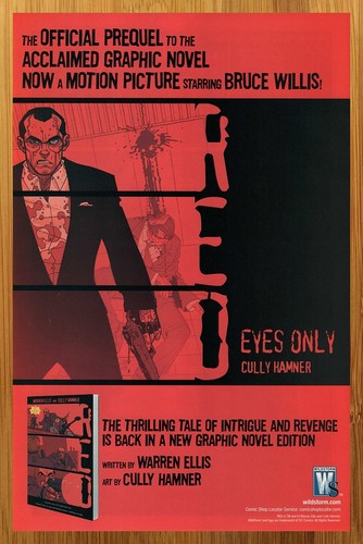 2010 Wildstorm Comics Red Eyes Only Print Ad/Poster Cully Hamner Art | eBay