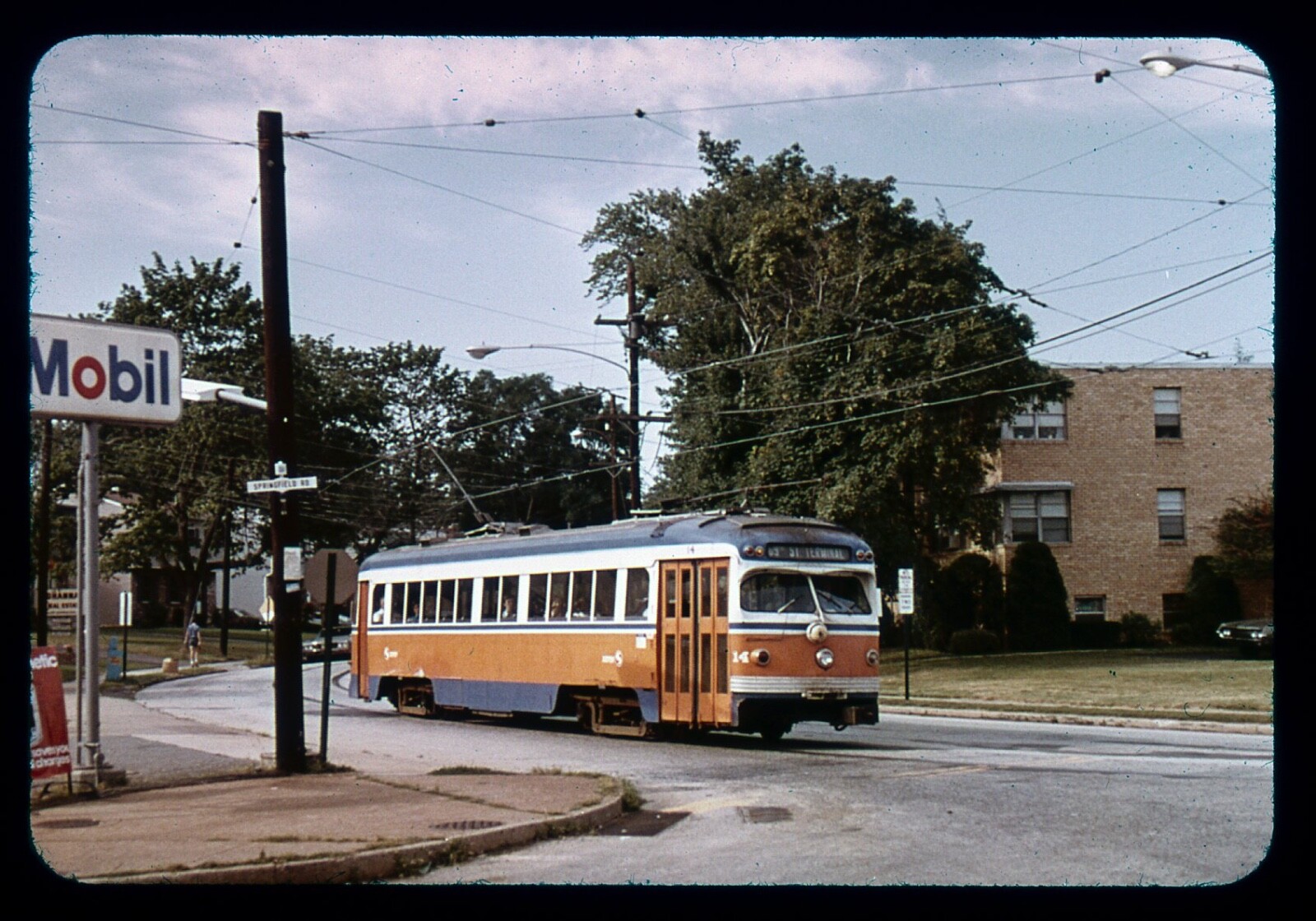Trolley Slide - SEPTA #14 PCC Streetcar Philadelphia Springfield Road ...